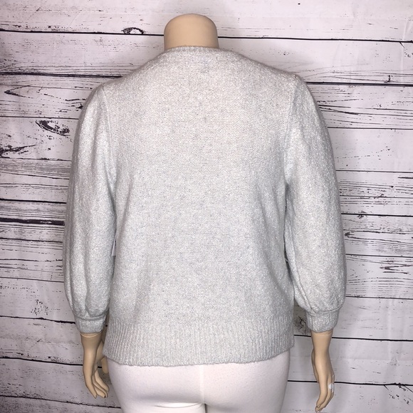 Vylette | Sweaters | Vylette Nwt Size Xxl Gray W Metallic Silver Puff ...